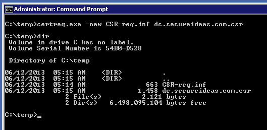Creating SSL Cert Requests Using Certreq.exe and Enable LDAPS